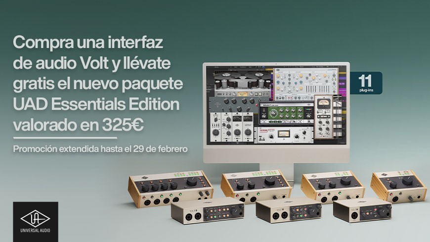 Oferta Universal Audio: Plugins UAD gratis con tu nueva interfaz de audio USB Volt